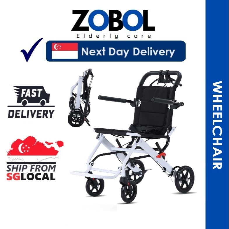 Foldable Lightweight Aluminium wheelchair push chair pushchair for ...