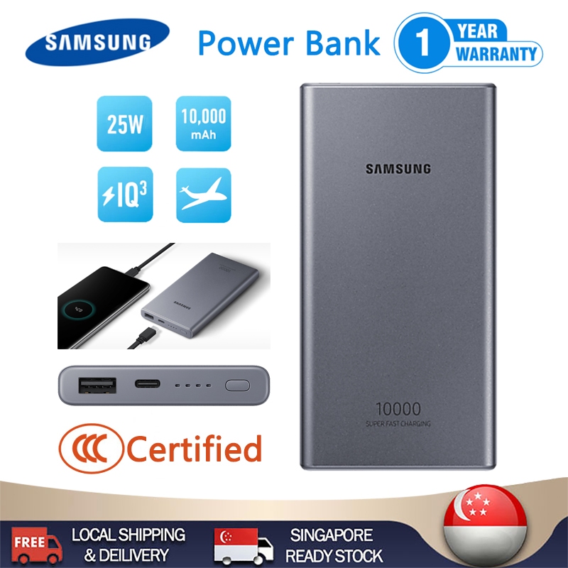 【IN STOCK】Samsung 3C Power Bank 25W Battery Pack 10000mAh Powerbank Fast Charging Portable ...