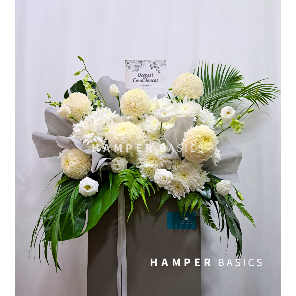 [SG] Free Delivery | Condolence Stand | Bereavement Floral Stand ...