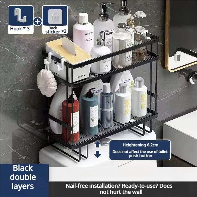 [🇸🇬SG Stock]NO Punching Bathroom shelf/Kitchen Shelf/Toilet racks ...