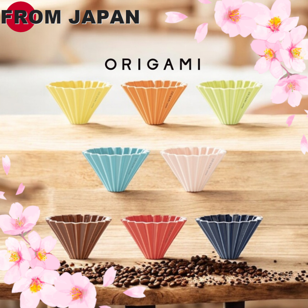 ORIGAMI Ceramic Coffee Dripper, Size S/Size M, ORIGINAL with Logo, Made ...