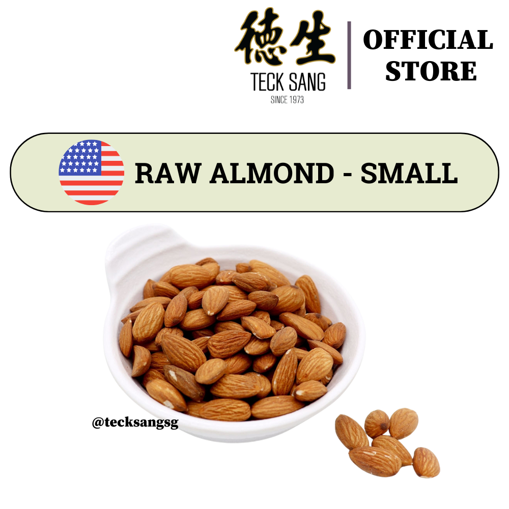 Raw Almond Small ( 500G / 1KG ) / Unsalted / Unbaked / Healthy Snacks ...