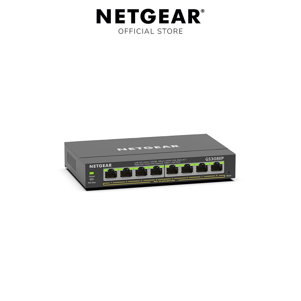 NETGEAR GS308EP 8-Port PoE+ Gigabit Managed Desktop Switch (62W ...