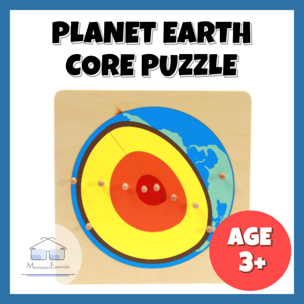 Montessori Planet Earth Core Puzzle (Geography) - Fun Activities ...