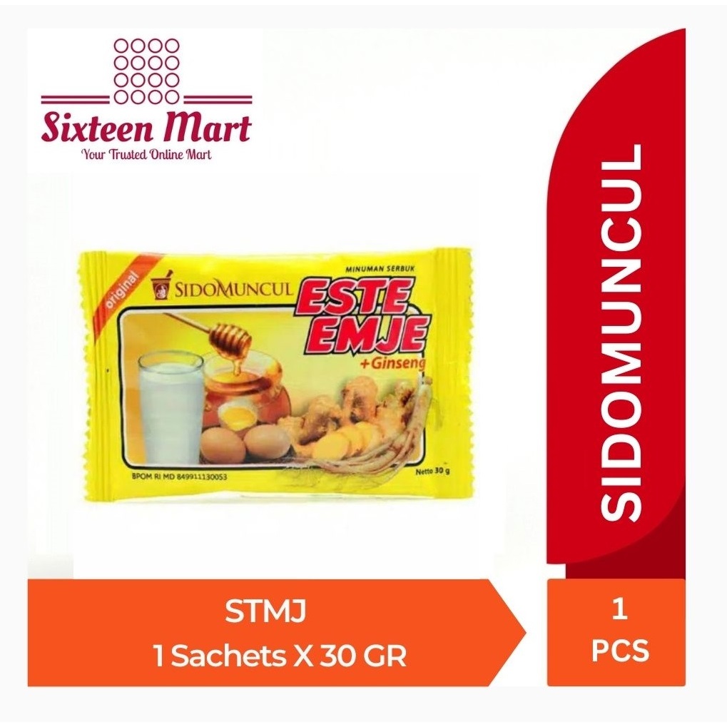 STMJ EsteEmje Susu Telur Madu Jahe at 1X30 Gram Minuman Tradisional ...