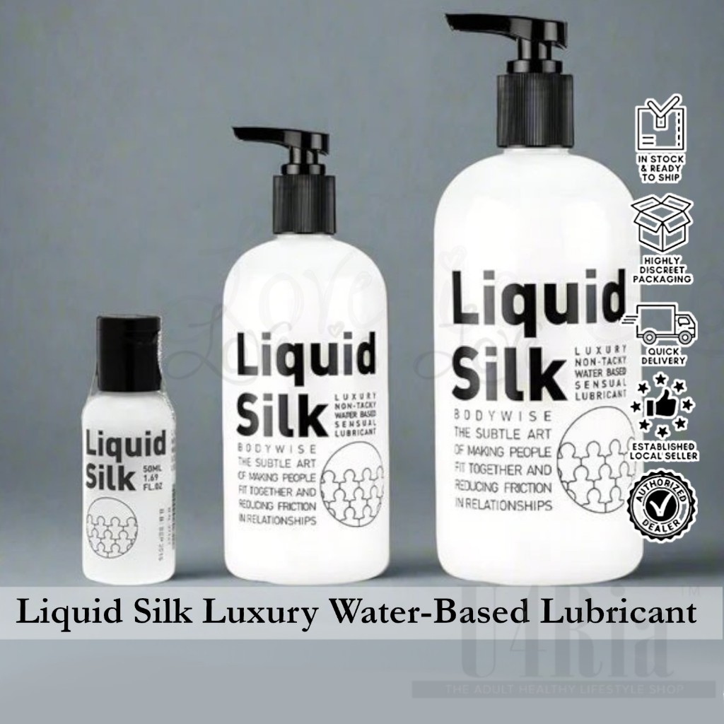Bodywise Liquid Silk Luxury Water-Based Lubricant 250 ml or 500 ml ...