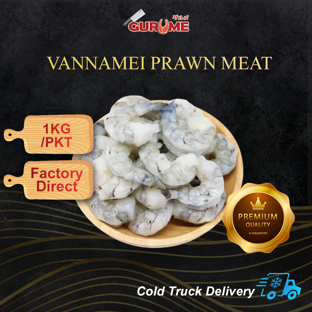 [GURUMESG] Vannamei prawn meat PND 91/120 (1kg+-) | 虾仁 | Shopee Singapore