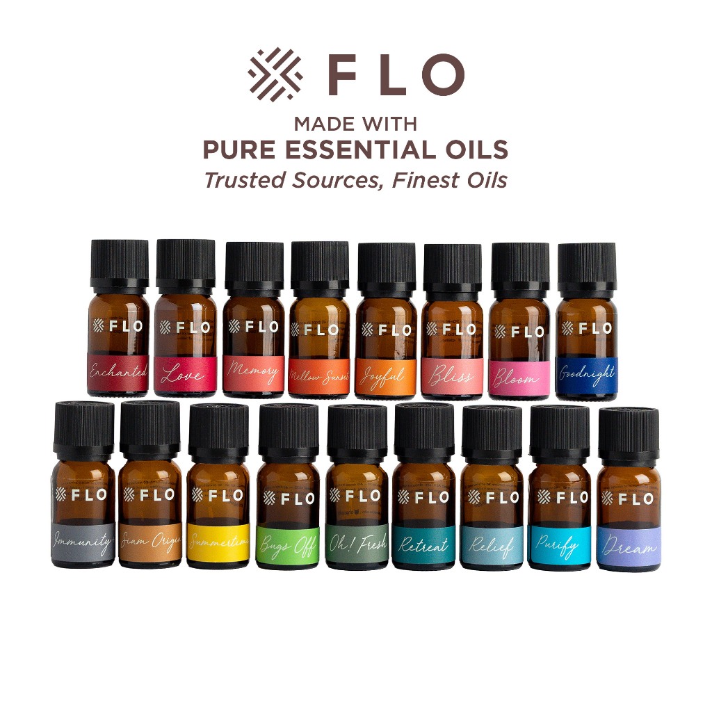 FLO Pure Essential Oil 10ml - Sleep, Relax, Focus, Relief, Lavender ...