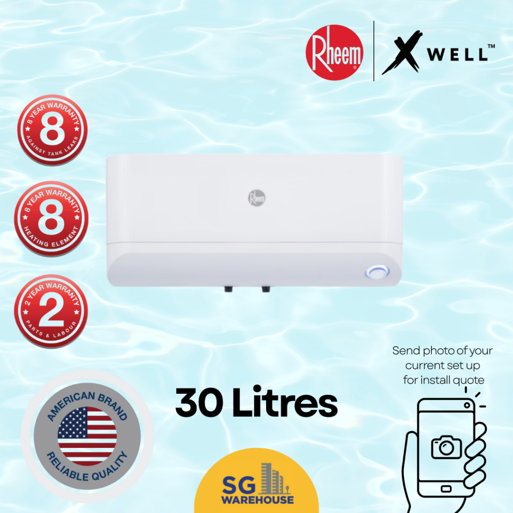 XS-30 Rheem XWELL Slim Storage Heater 30 Litres | Shopee Singapore