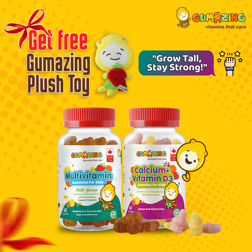 Gumazing Kids Daily Gummy Vitamin Bundle: Daily Calcium + D3 ...