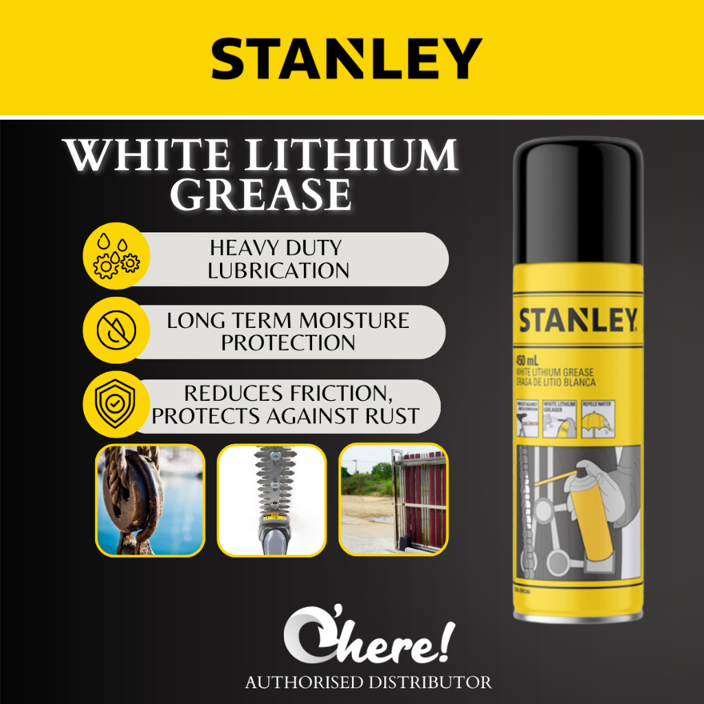 Stanley White Lithium Grease 450ml | Shopee Singapore