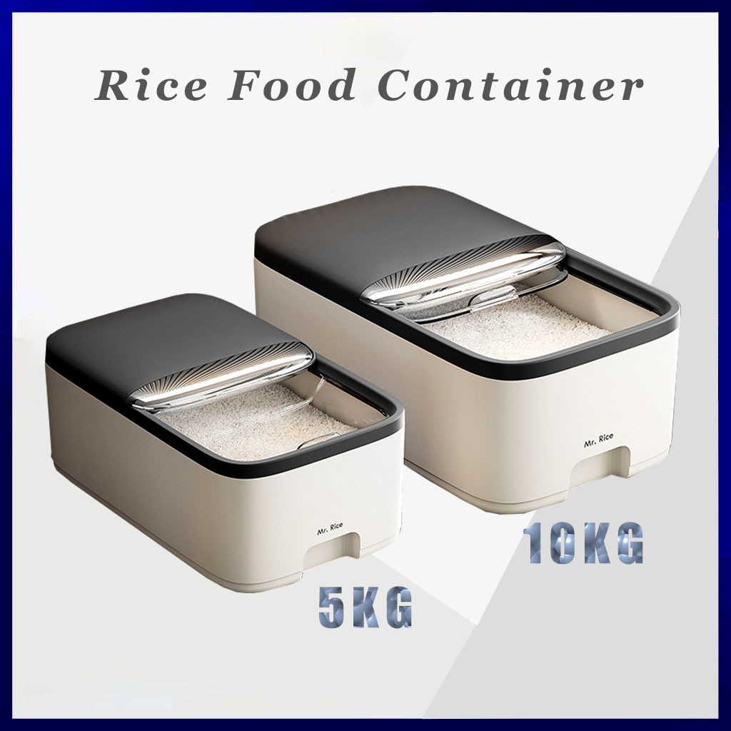 【SG Stock】10KG Rice Bucket Grain Storage Bucket 5kg Food Storage ...