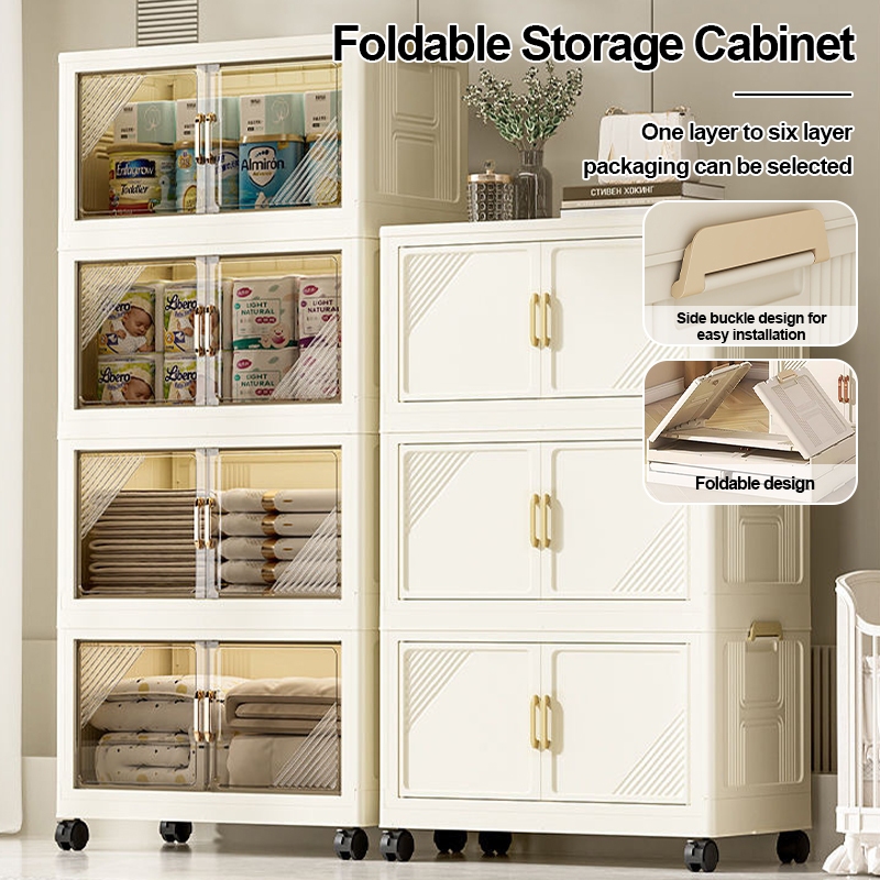 Foldable Storage Pintu Cabinet Drawer Box For Clothes Plastic Clothes ...