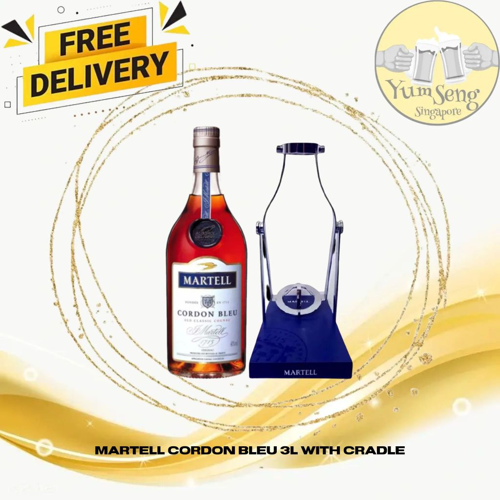 Martell Cordon Bleu with Cradle 3L | Shopee Singapore