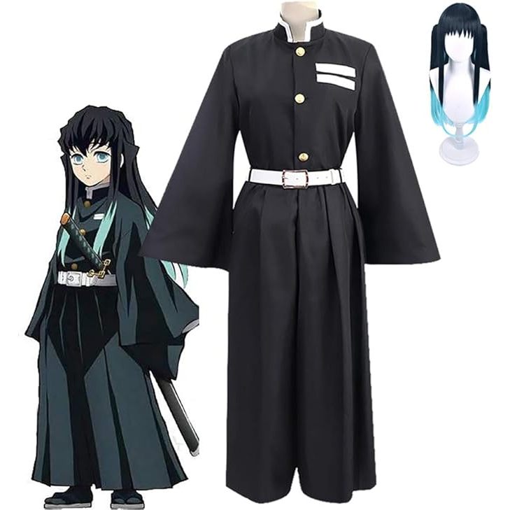 Demon Slayer MUICHIRO TOKITO Wig Included Costume Demon Slayer Corps ...