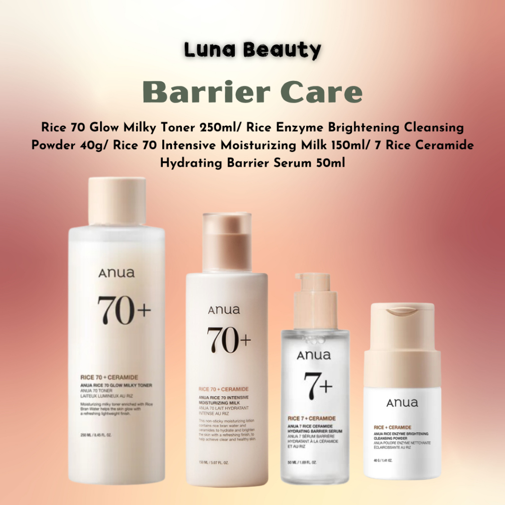 [Anua] Rice 70 Glow Milky Toner/ Rice Enzyme Brightening Cleansing ...