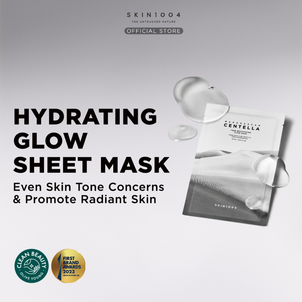 SKIN1004 Madagascar Centella Tone Brightening Glow Mask 1ea | Shopee ...