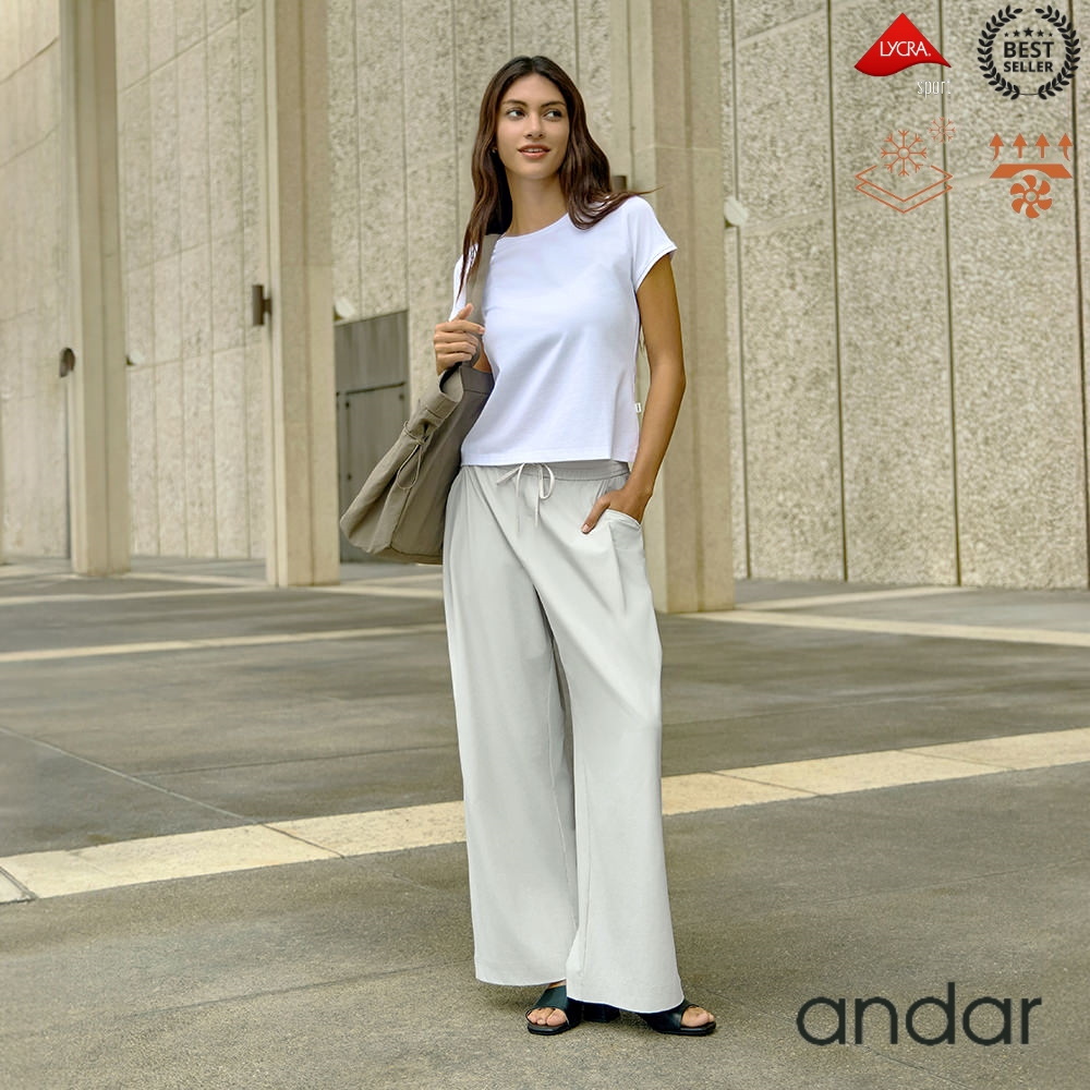[ANDAR] Airst wide pants Women Clothes women pants korea style Wide ...