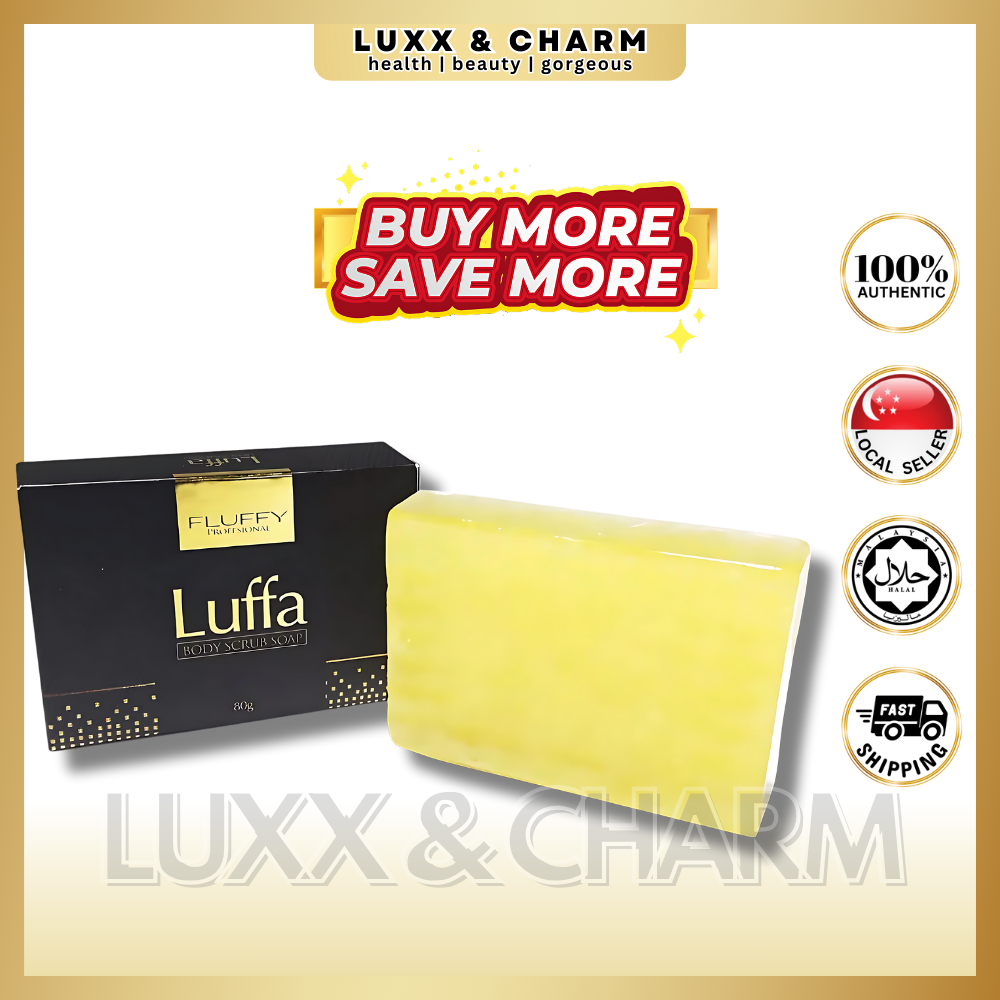 FLUFFY LUFFA Professional Body Scrub Soap for Stubborn Dirt, Stretch ...