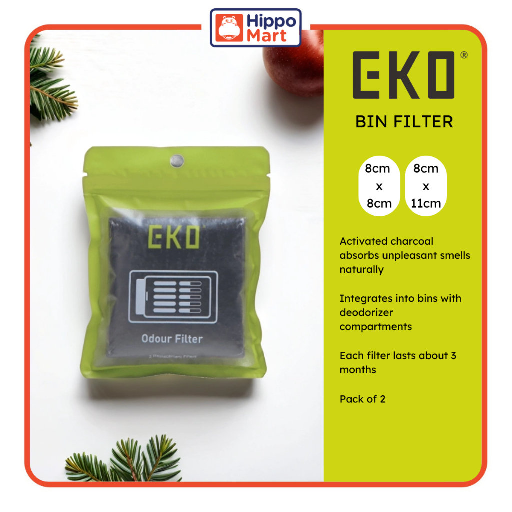 EKO BIN Filter | EK8146 | 8cm x 11cm | Activated Charcoal Odour Filter ...