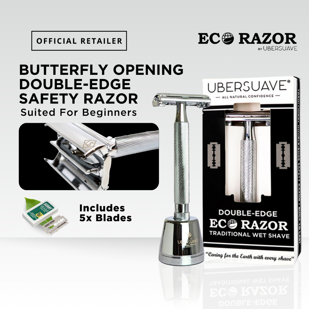 Ubersuave Eco-Razor Double Edge Safety Razors - Shaver For Men Beard ...
