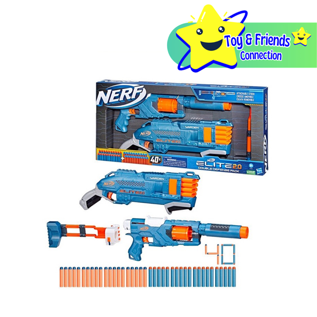 Nerf Elite 2.0 Double Defense 2-Blaster Pack, Includes Spectre Rev-5 ...