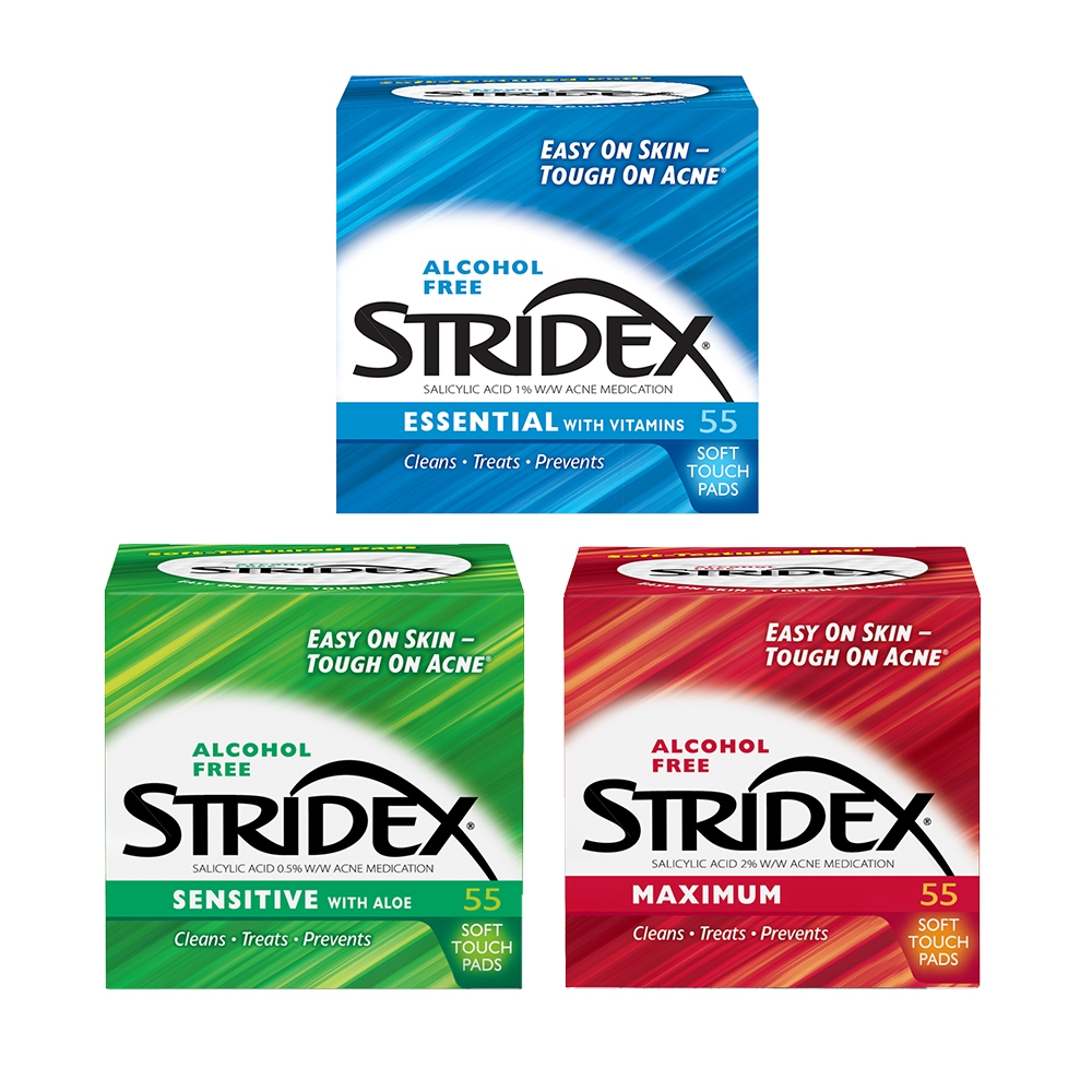 Stridex Acne Control Pads with Salicylic Acid (Sensitive / Maximum ...