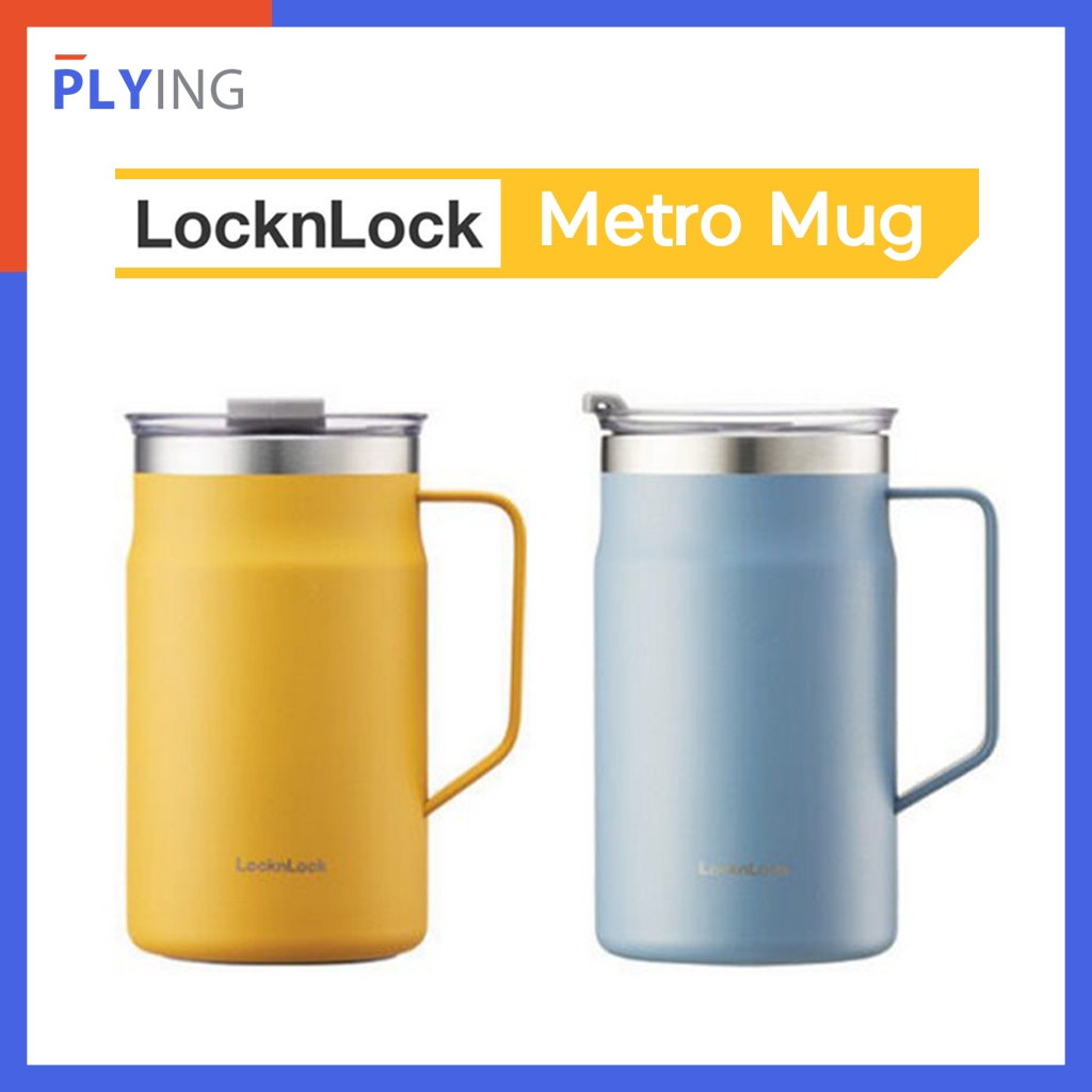 [LocknLock] LOCK & LOCK Metro Mug with Handle & Lid Double Walled ...