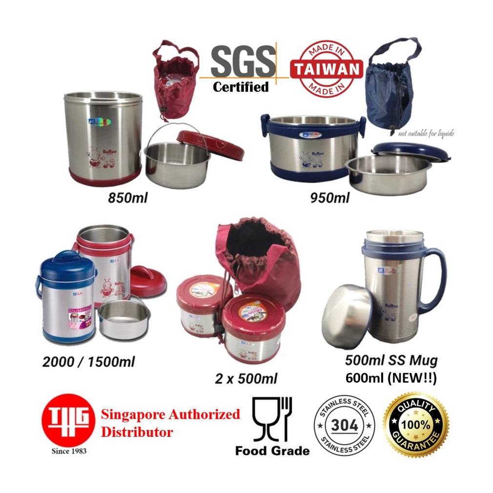BUBEE Thermal Pot / Thermal Lunch Box / Thermal Mug – Food Grade 304 ...