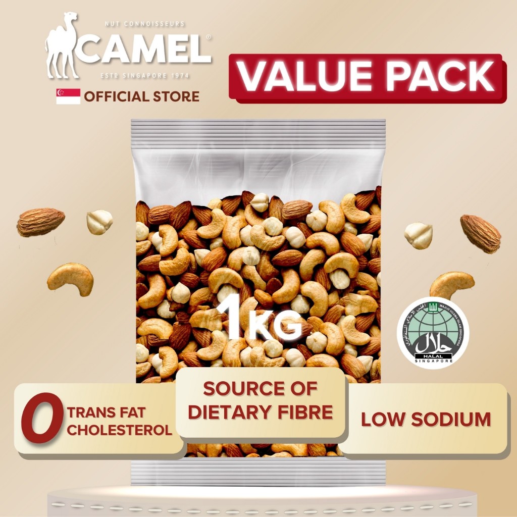 Camel Nuts Fancy Mixed Nuts 1kg – Healthy, Roasted & Crunchy Halal ...
