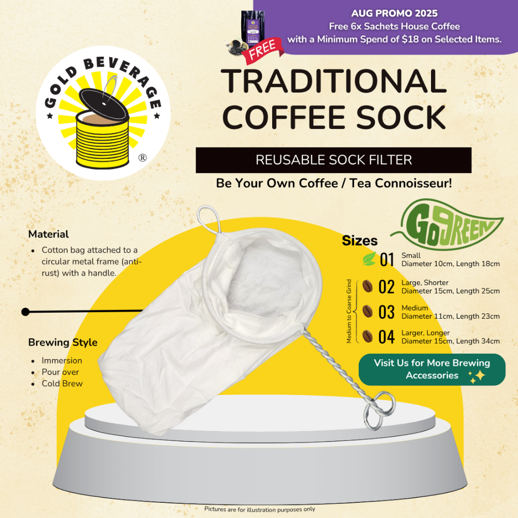 [GB] Traditional Kopitiam Coffee Sock | Tea Sock Filter | Anti-Rust ...