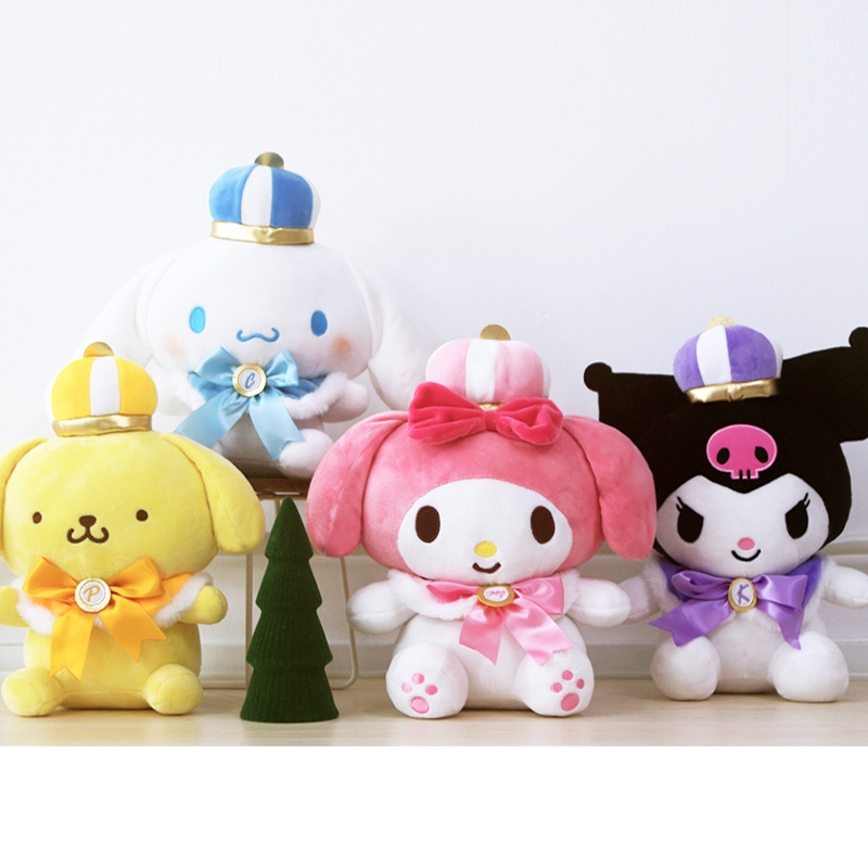 Sanrio Characters Queen King Doll Plush Toy Kuromi My melody ...