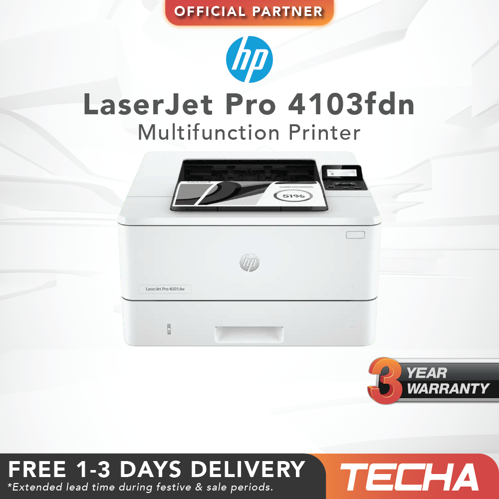 HP LaserJet Pro MFP 4103fdn / MFP 4103fdw | Multifunction Printer (2Z628A / 2Z629A ) | Shopee ...