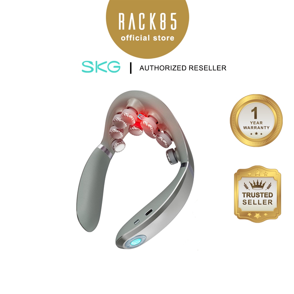 SKG G7 Pro Max with Heat 9D Portable Deep Tissue Cordless Electric Cervical Neck Massager ...