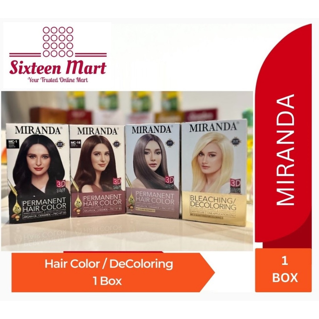 Miranda Hair Color Coloring Dye COMPLETE COLOUR SERIES AVAILABLE ALL ...