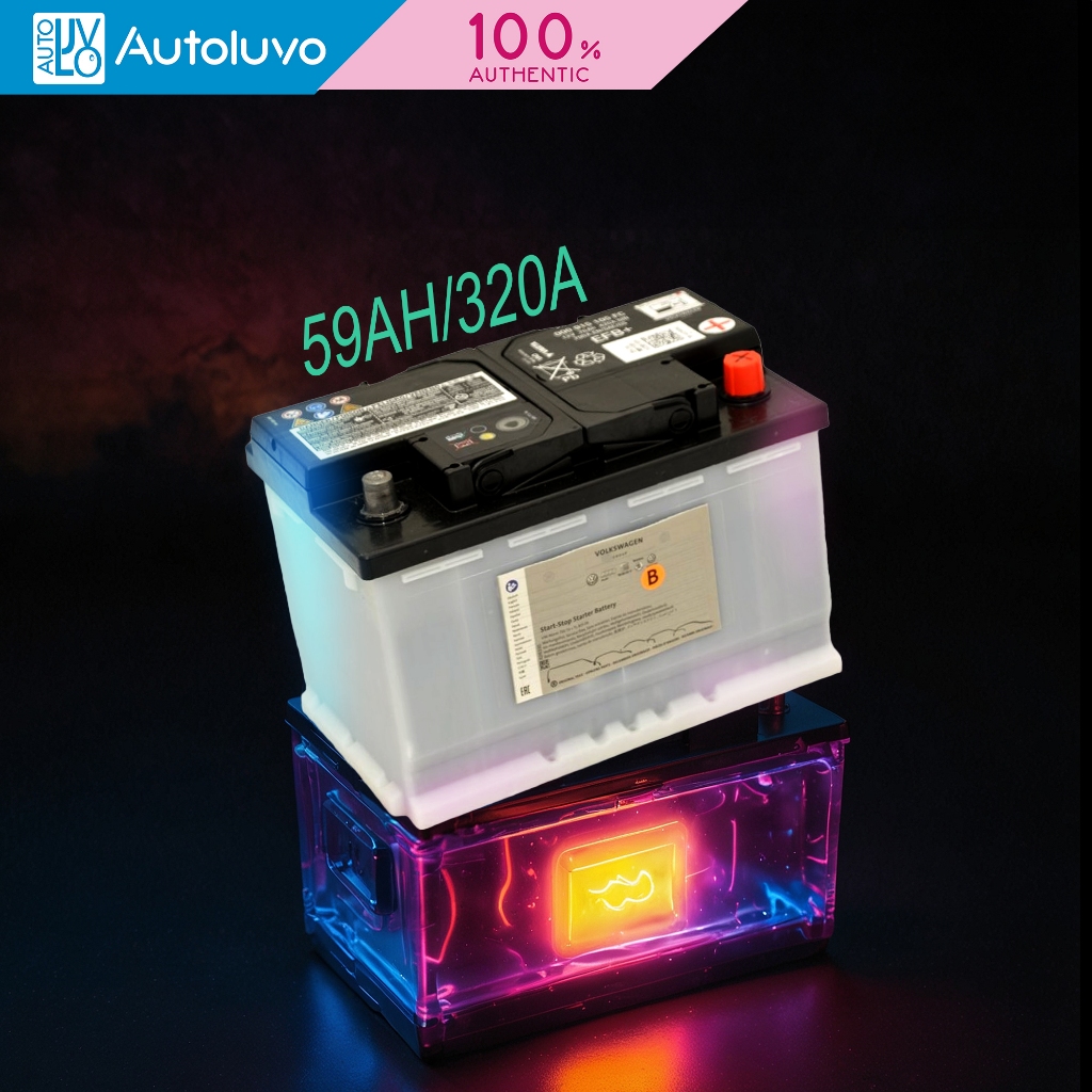 Genuine Audi/VW battery 59AH/320A (000915105FB) | Shopee Singapore