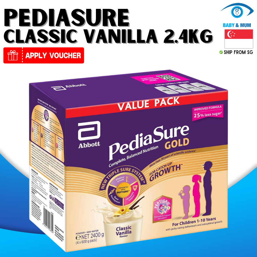 Abbott PediaSure® Gold with PeptiGroᵀᴹ Gold Value Pack - Classic ...