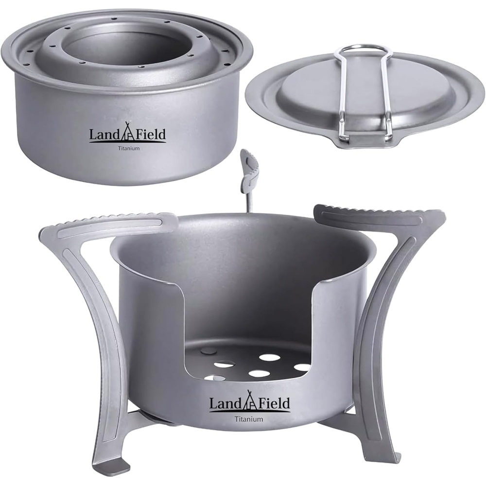 lcohol stove, hybrid stove, titanium, 3 in 1, 3-way wood stove with ...