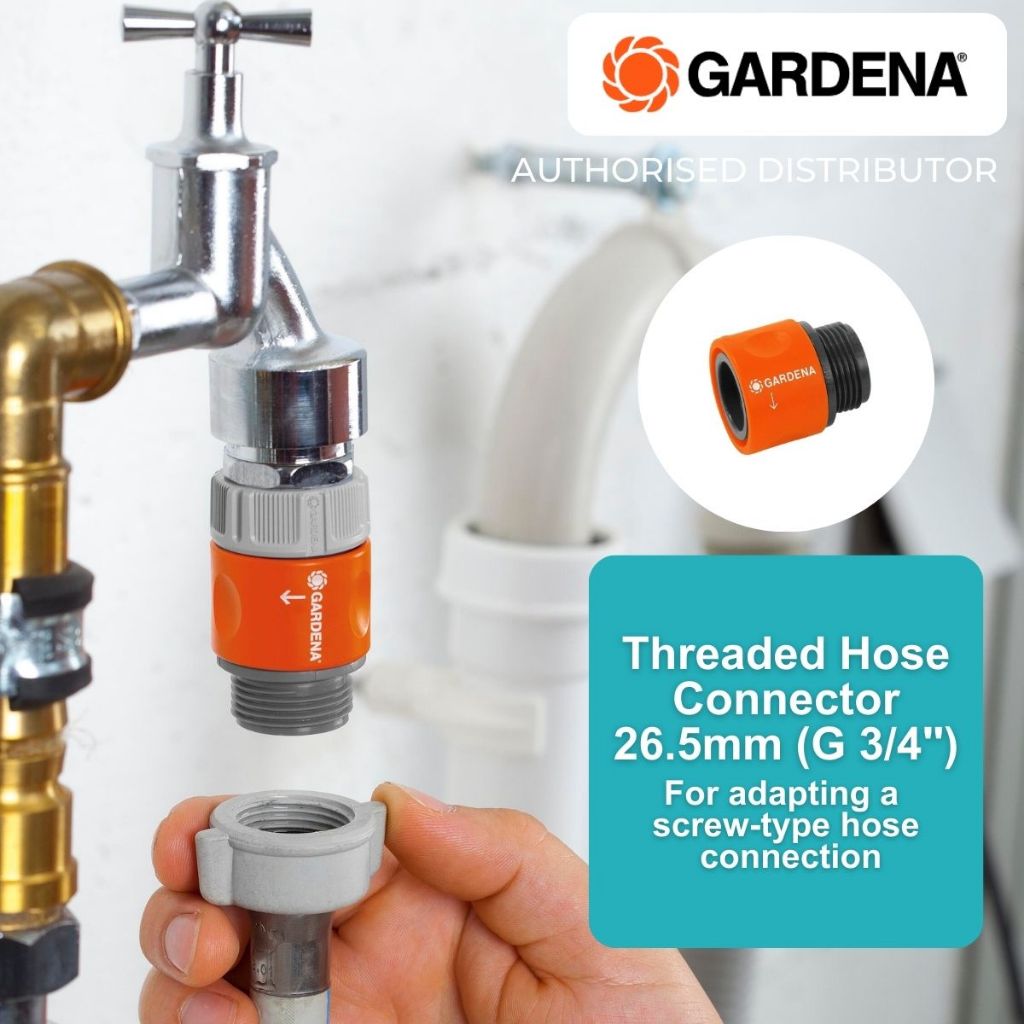 Gardena Threaded Hose Connector G-2917 | Shopee Singapore
