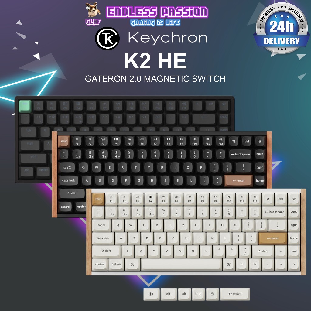 Keychron K2 HE Wireless Magnetic Switch Custom Keyboard | Shopee Singapore