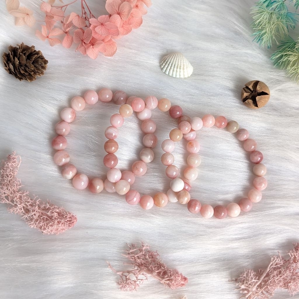 SG CRYSTALS 💖 Premium Pink Opal Bracelet 💖 | Shopee Singapore
