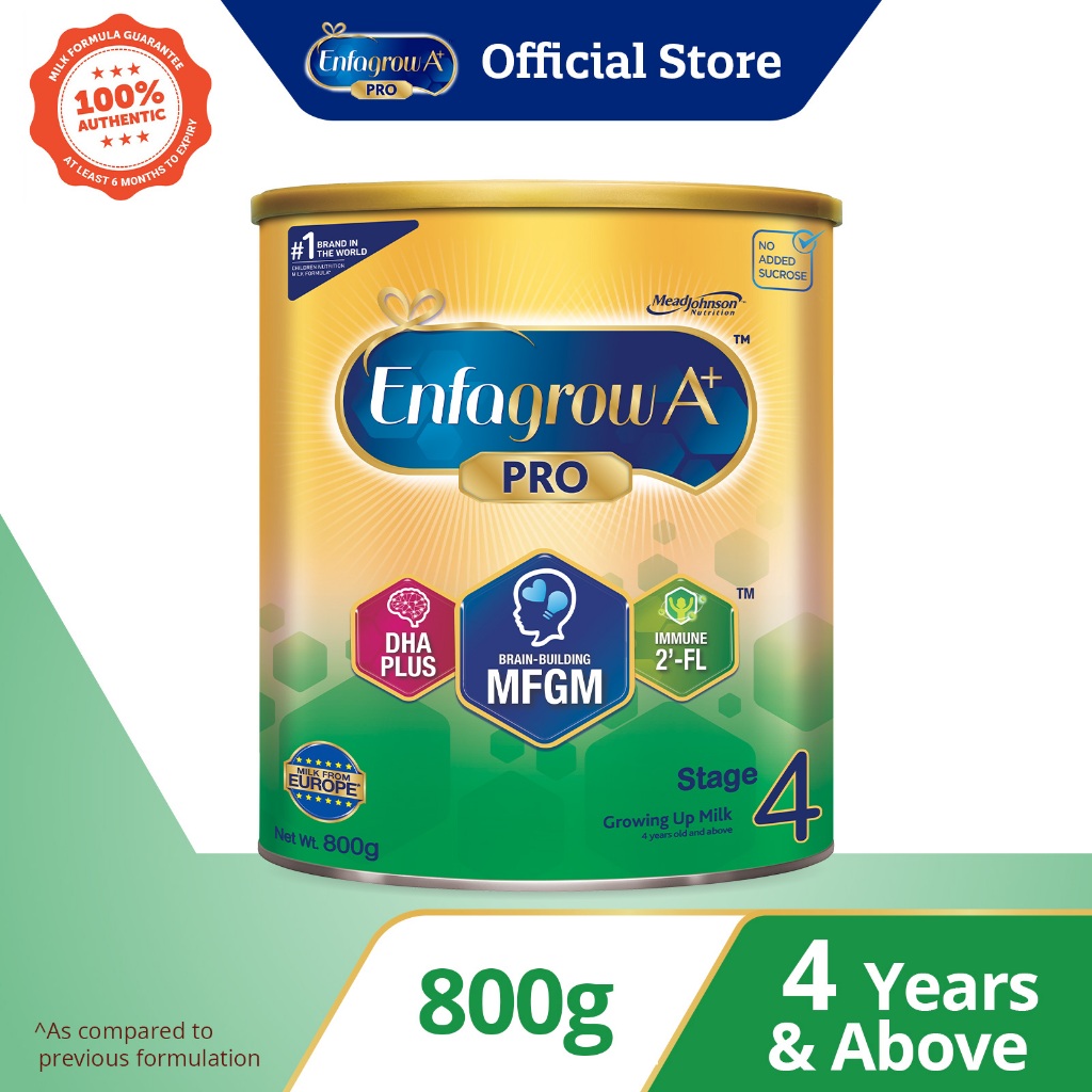 Enfagrow A+ Pro Stage 4 Milk Powder Formula (800g) | Shopee Singapore