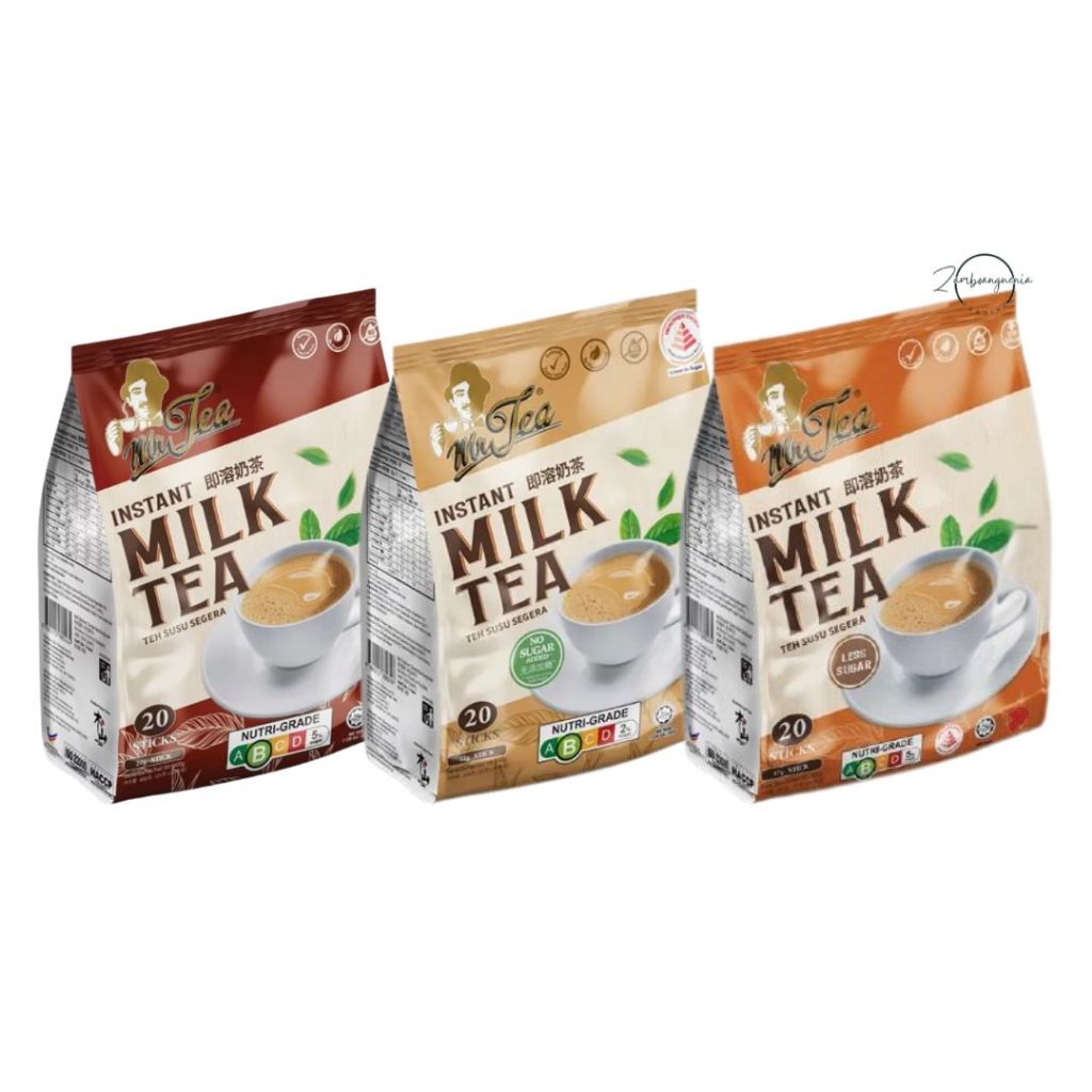 MR. TEA Instant Milk Tea (Original | Less Sugar | No Sugar) (20 Sticks ...