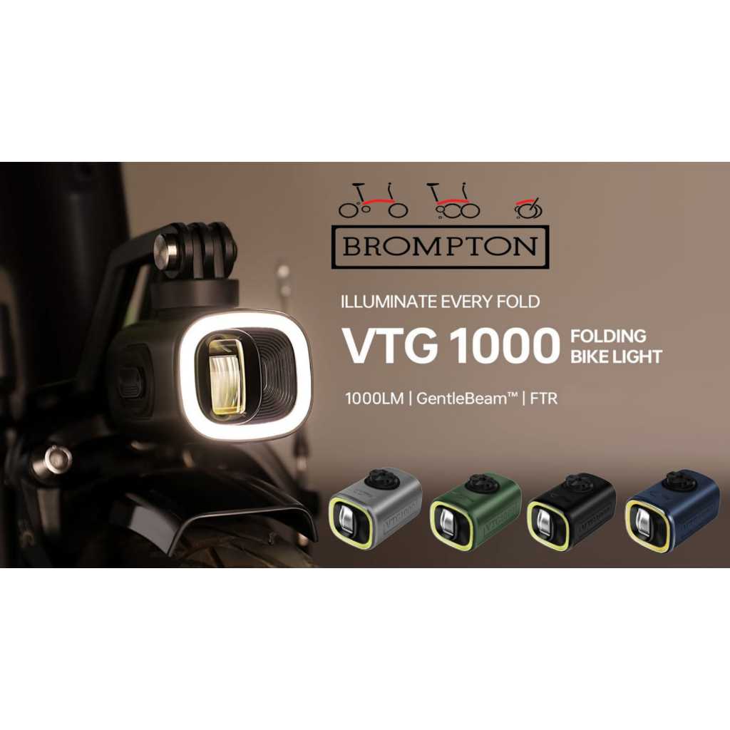 Magichine VTG 1000 Front Light & VTG 50 TL Tail Light for Brompton ...