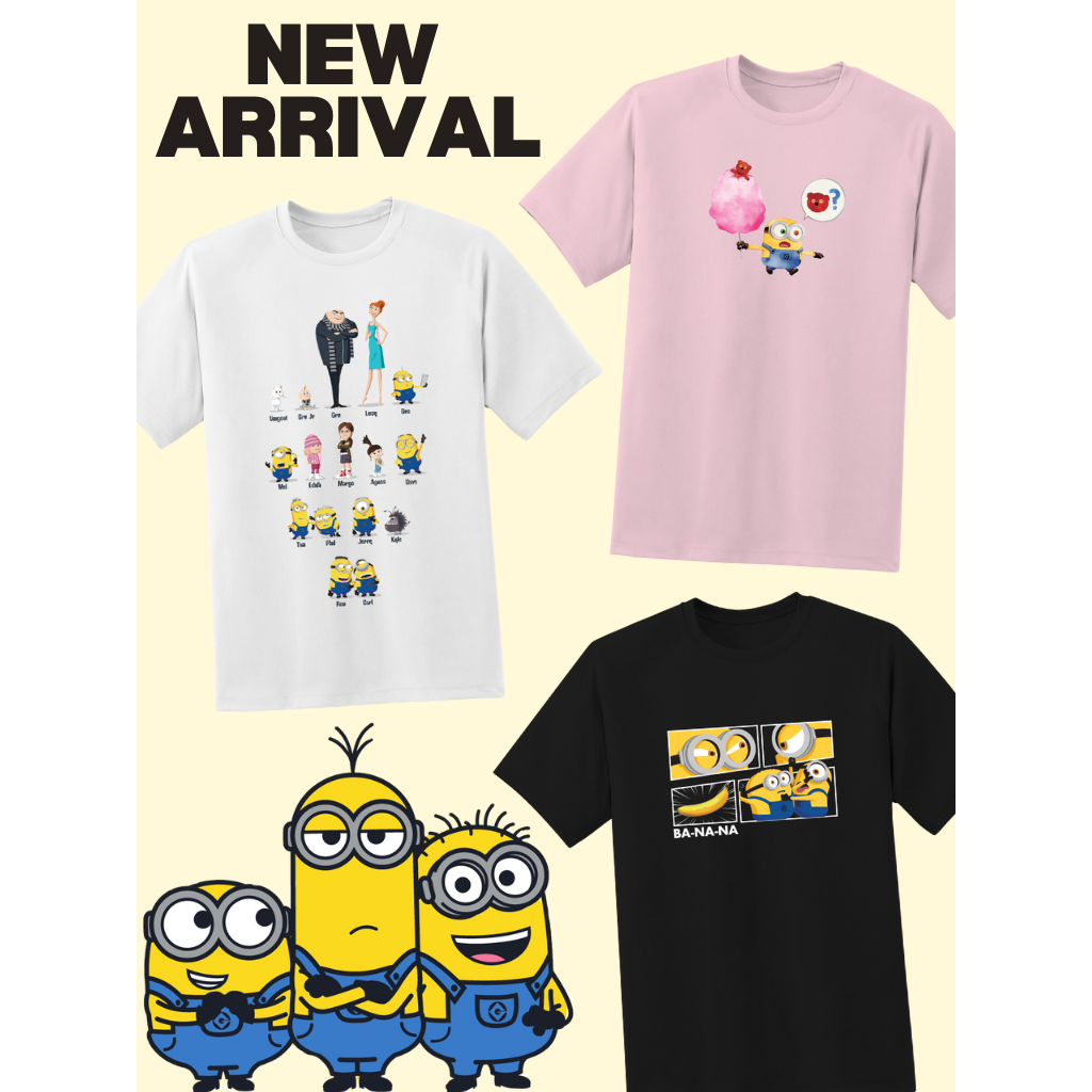 [NEW IN] Minion Collection - Adult T-shirts | Shopee Singapore