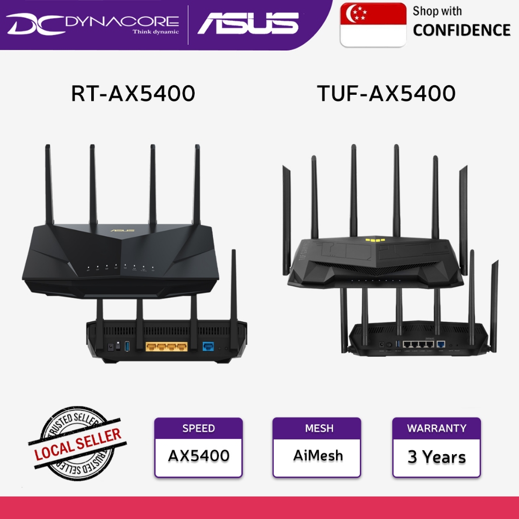 ASUS RT-AX5400 | TUF-AX5400 WiFi 6 Gaming Router - 3 Year Asus Local ...