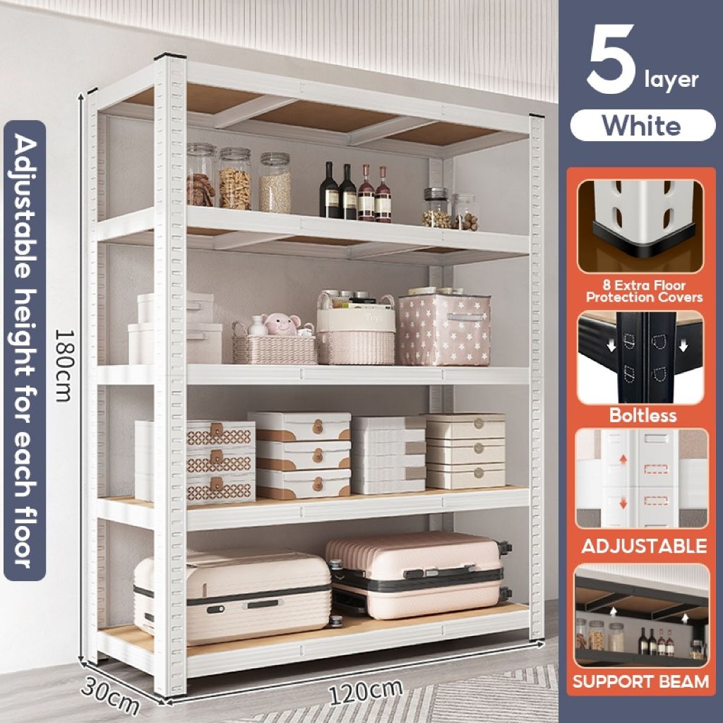 6Layer Metal Rack Steel Rack Goods Storage Shelf Metal Shelf Rack Heavy Duty Steel Rack ...