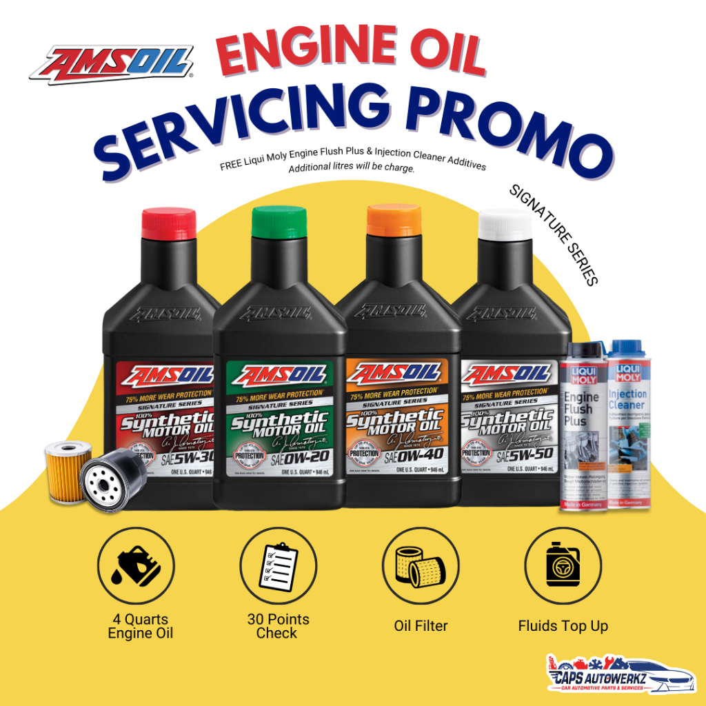 Car Servicing - AMSOIL Series Fully Synthetic Engine Oil Car Service ...