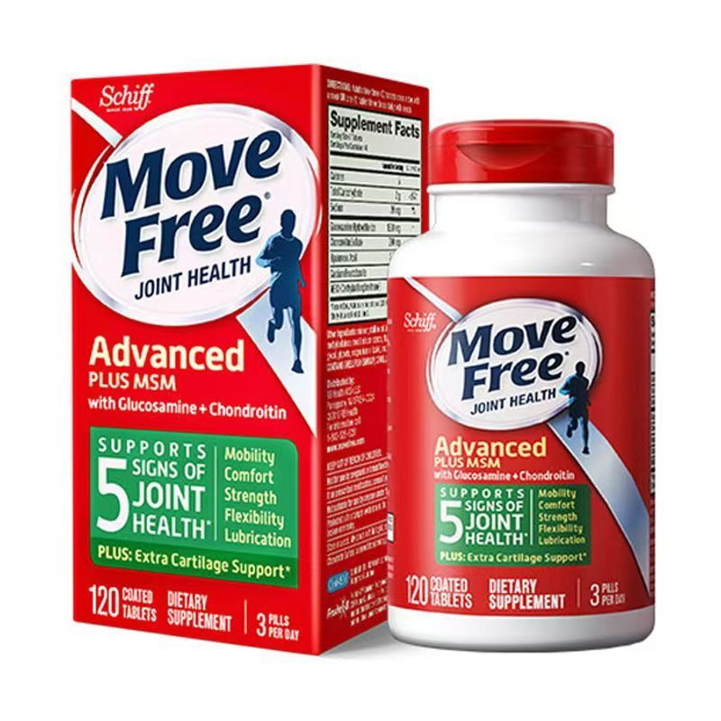 Schiff Move Free Advanced Plus MSM With Glucosamine Joint Supplements ...
