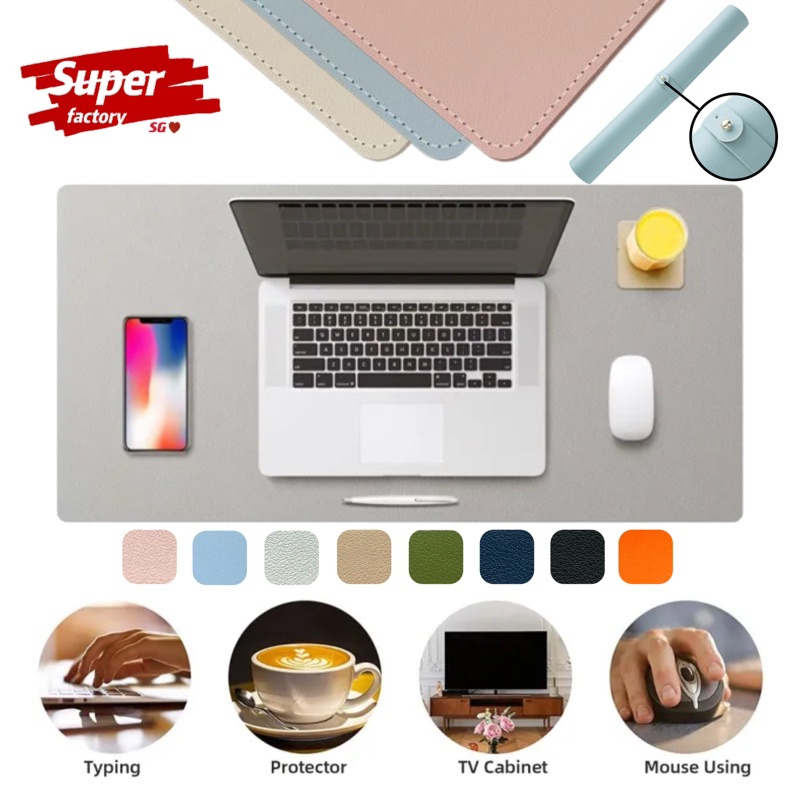 [SG Stocks]Premium Large Desk Pad with Sewing Edges/ Mouse Pad ...